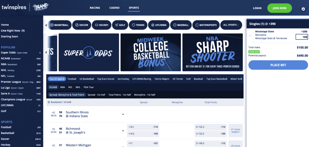 Review of Twinspires Racebook For Real Money Betting In Colorado